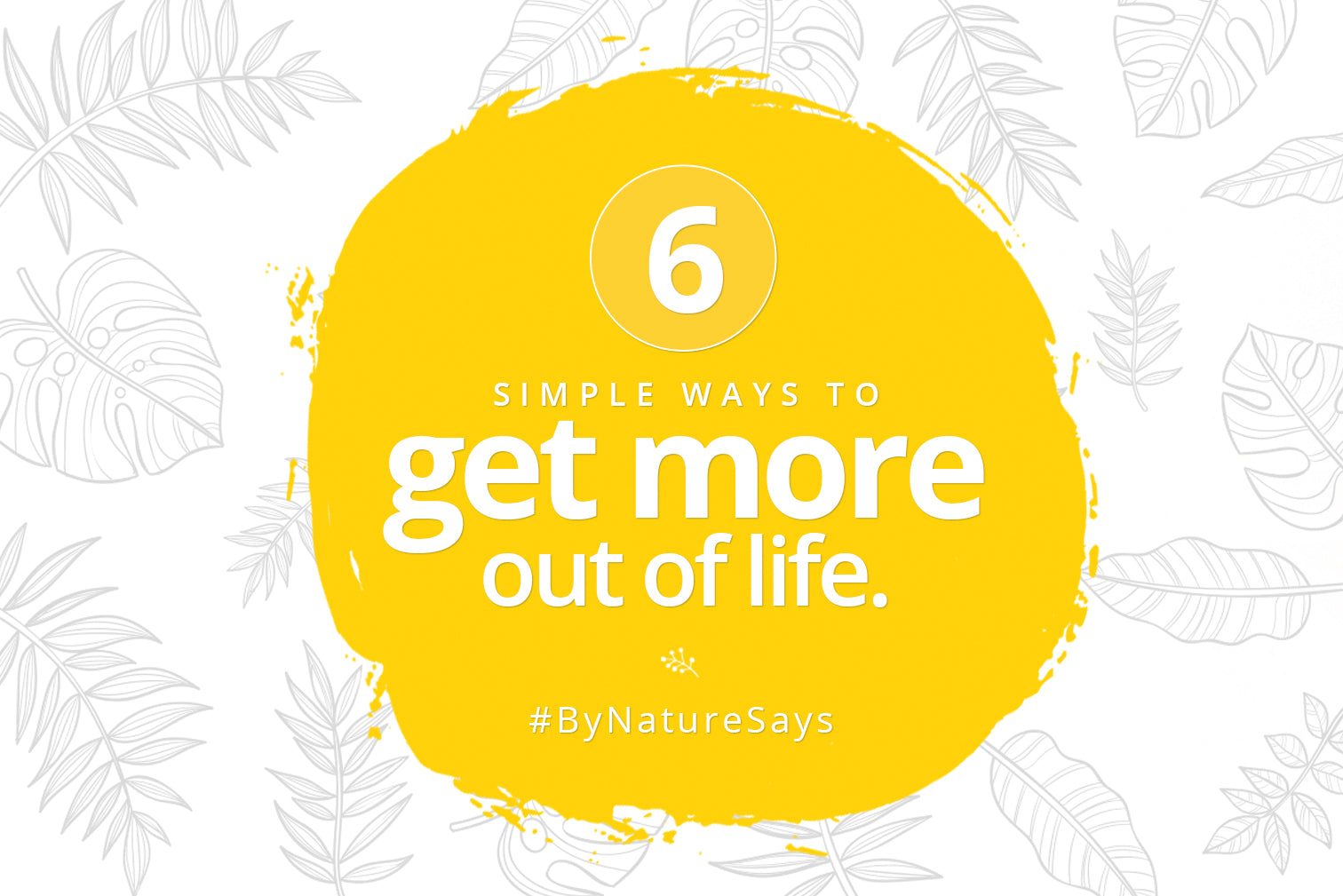 A 6 step guide to getting more out of life – By Nature Everyday Nutrition